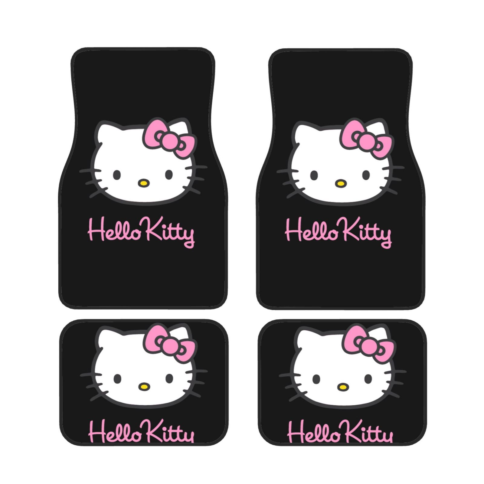 Vufoqzx Hello Kitty Car Floor Mats, Universal Fit, Set of 4, 26.8x17.3 ...