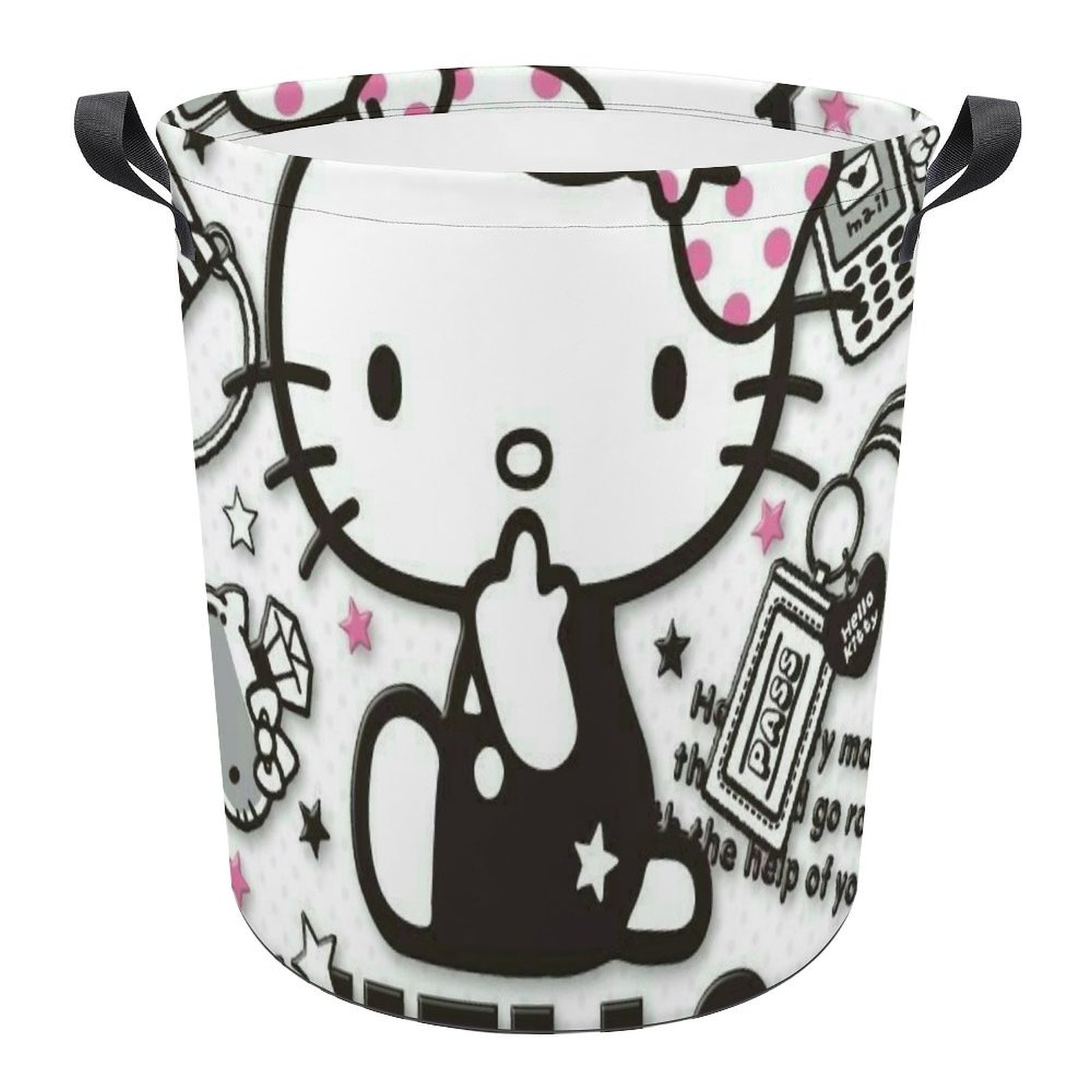 Hello Kitty Foldable laundry basket with handles 44x44cm - Walmart.com