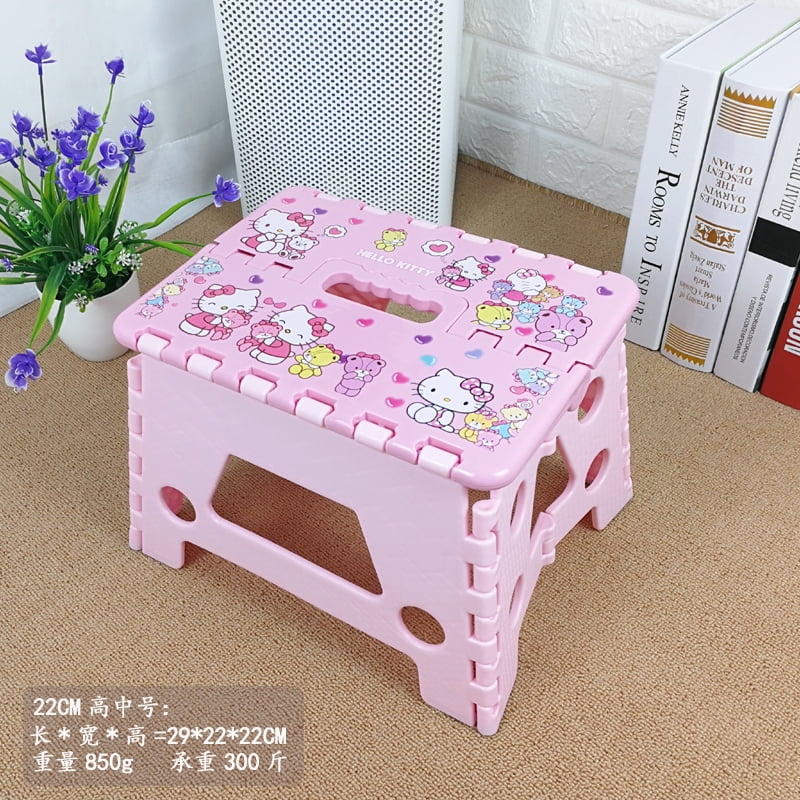 Hello Kitty Folding Stool My Kawaii Cute Cartoon Anime Outdoor Portable ...