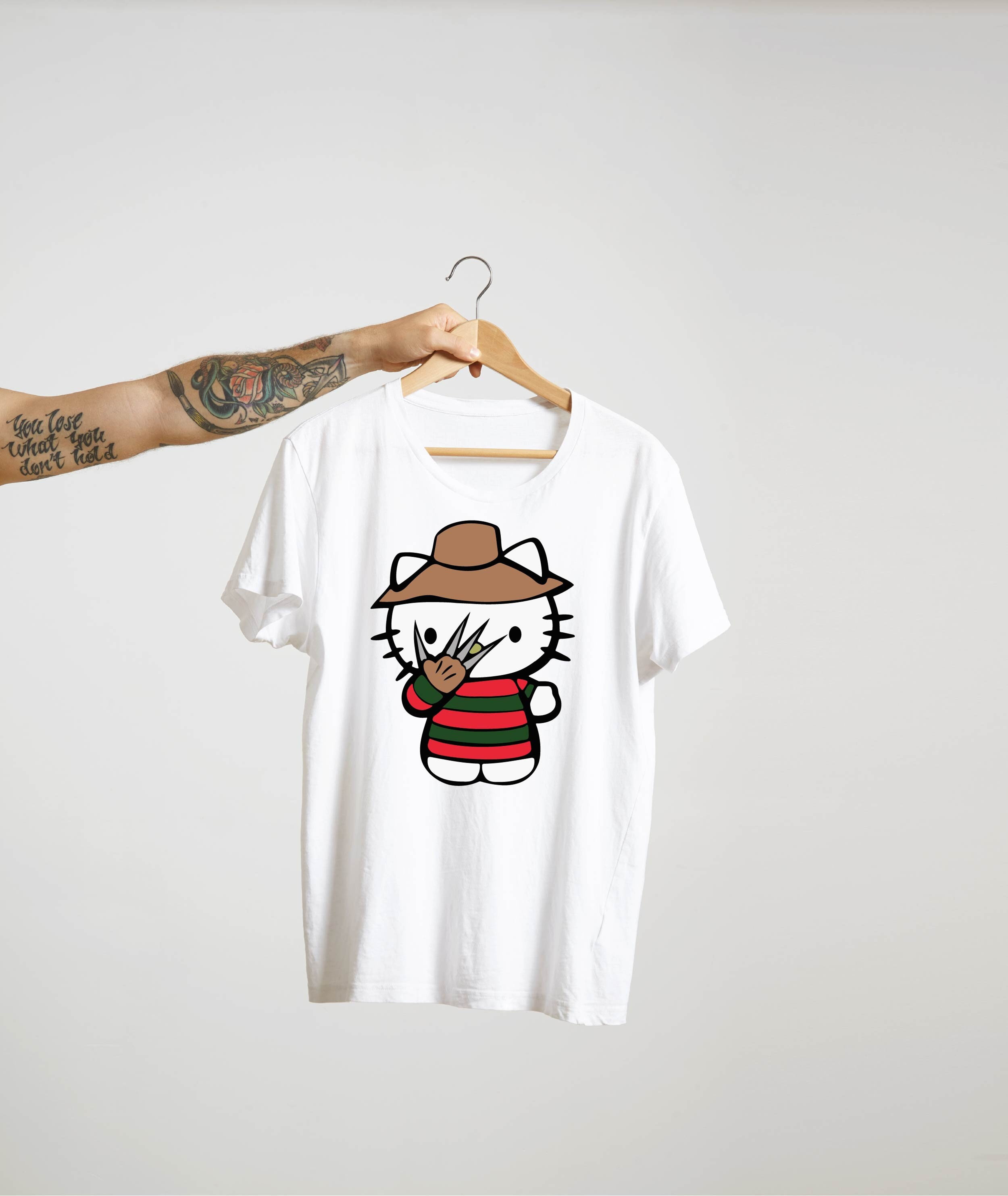 Hello Kitty Freddy Krueger Tshirts, Halloween Hello Movie Kitty Shirt ...