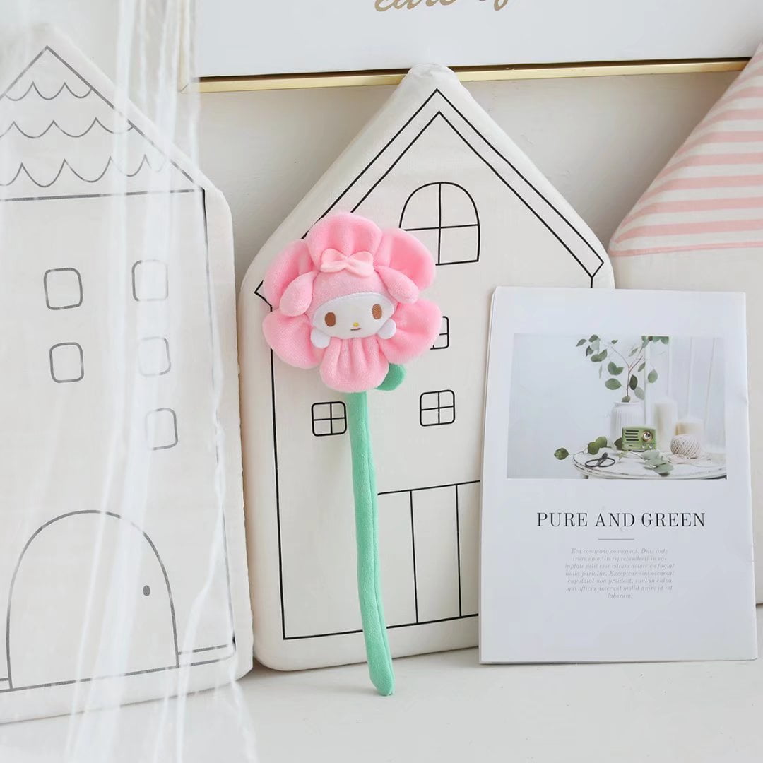 Hello Kitty & Friends 13.78" Red Plush Valentine'S Day Flower With ...