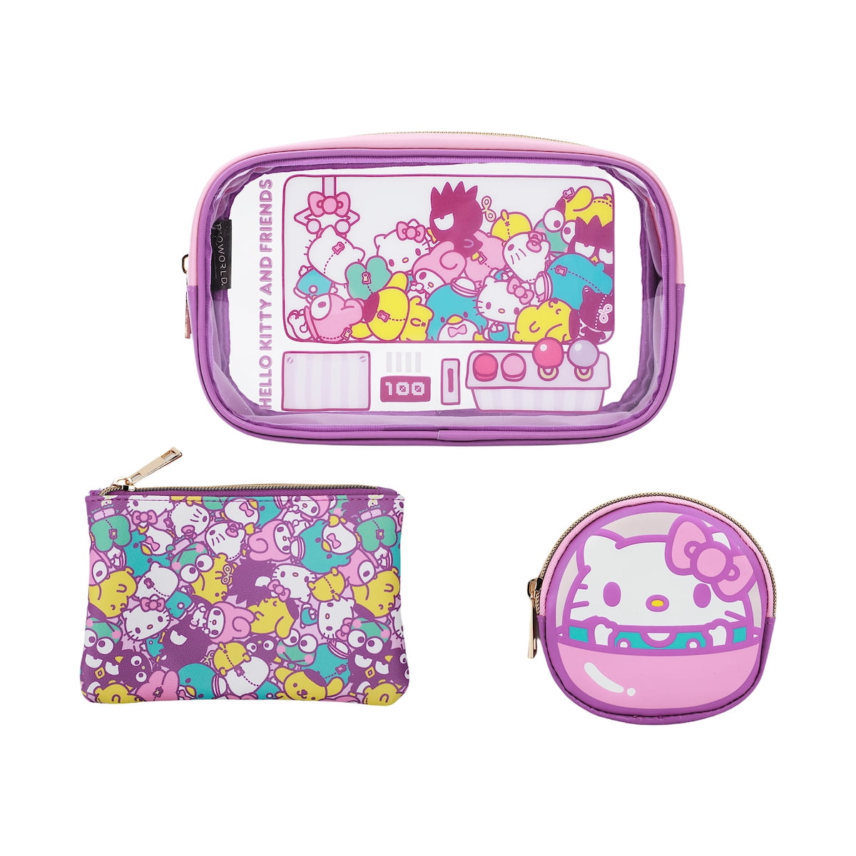 Hello Kitty & Friends Claw Machine 3-Piece Cosmetic Set - Walmart.com