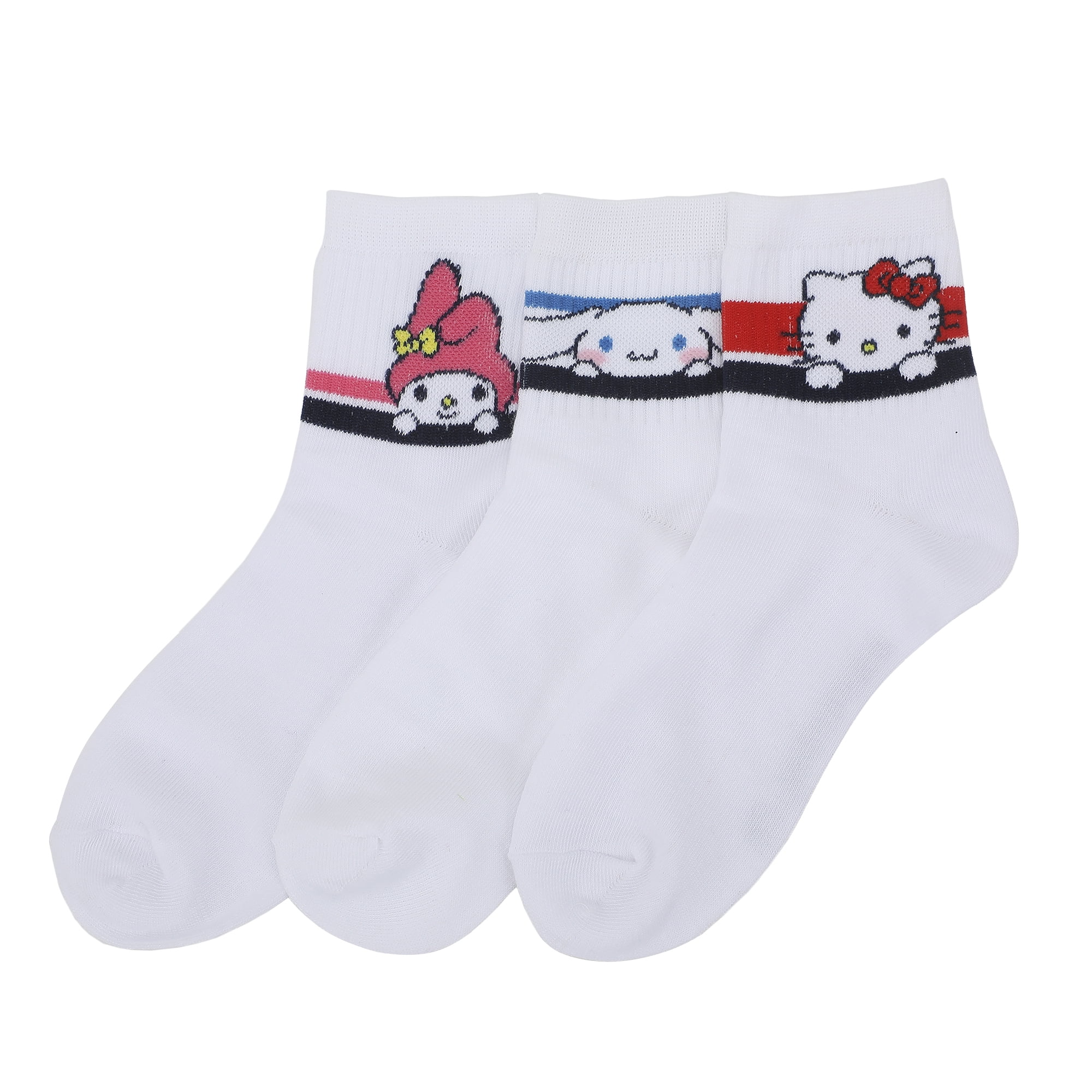 Hello Kitty & Friends Favorite Characters 3-Pack of Women's Quarter ...