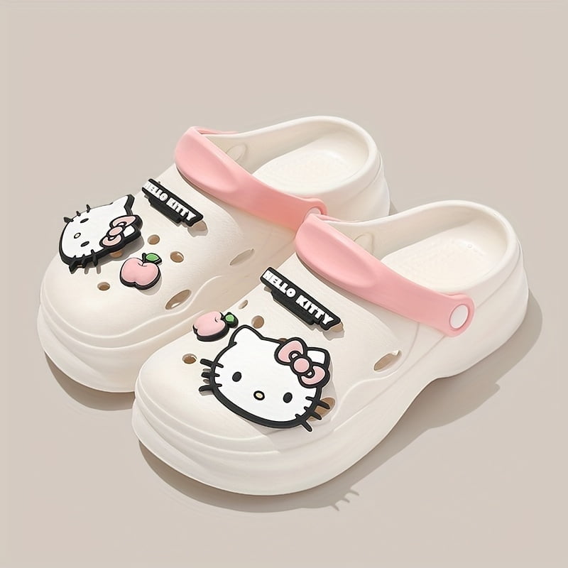 Hello_Kitty & Friends Girls' Summer Clogs - Cute Cartoon Print ...