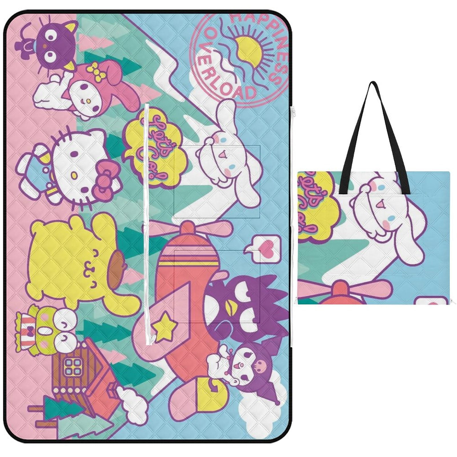 Hello Kitty And Friends - Happiness Overload Picnic Blanket Outdoor ...