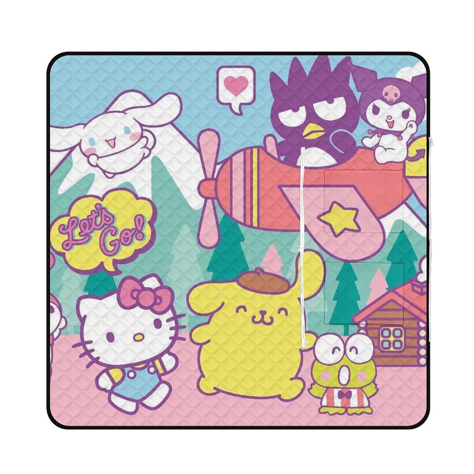 Hello Kitty And Friends - Happiness Overload Picnic Blanket Outdoor ...
