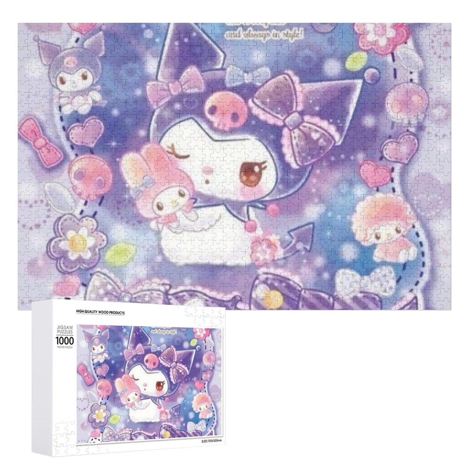 Hello Kitty And Friends Kuromi Jigsaw Puzzles for Adults 1000 Pieces ...