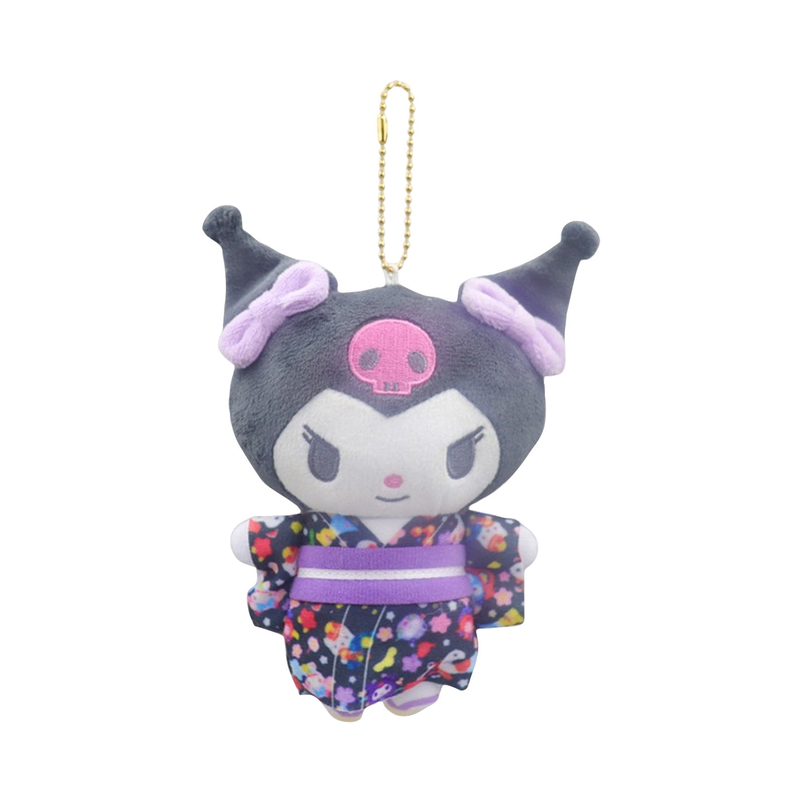 Hello Kitty and Friends Plush - 5.9In Kuromi Plush Toys with Sakura Kimono Dress, Mini Kuromi ...