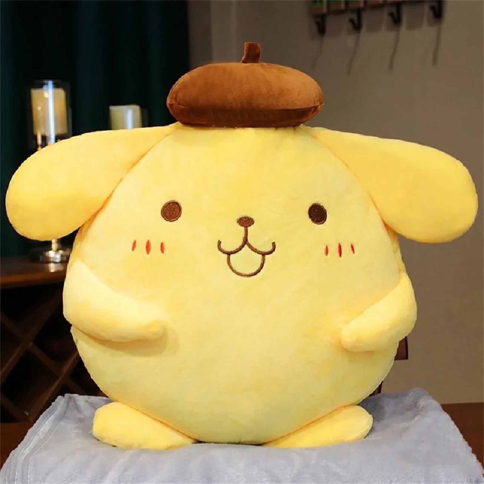 Hello Kitty and Friends Pom Pom Purin 15.75" Plush Toy, Kawaii Pom Pom ...
