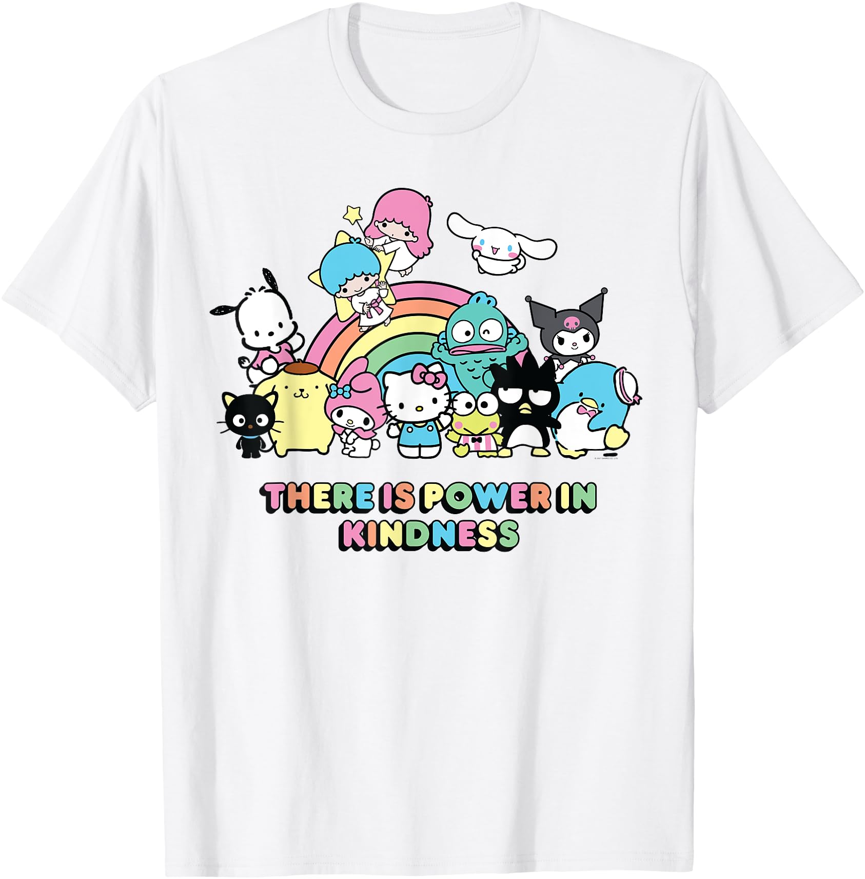 Hello Kitty & Friends Power in Kindness Unisex T-Shirt,Ash Grey color ...
