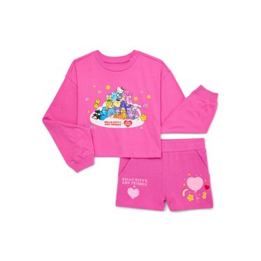 Hello Kitty Women's Graphic Tee and Short Set, 2-Piece, Sizes XS-3X ...