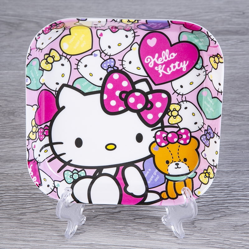 Hello Kitty Fruit Tray Sanrio Anime Cute Dessert Plate Family Kitchen ...