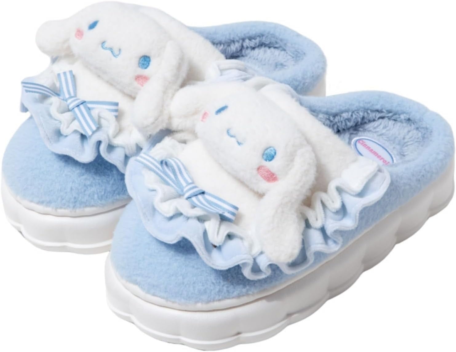 Hello Kitty Fuzzy Slippers Women Cute Fluffy House Shoes Girls Fuzzy ...