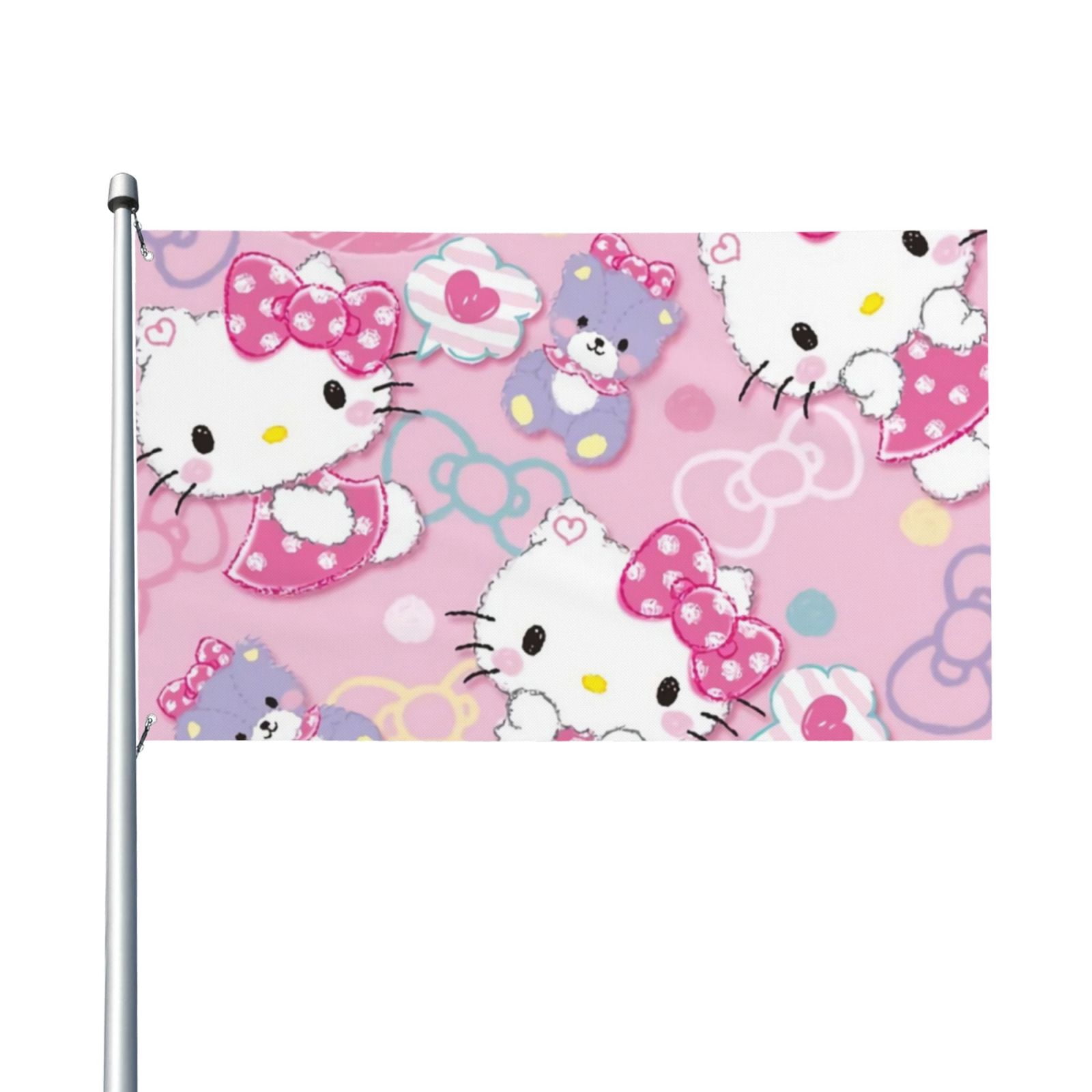 Hello Kitty Garden Flag 3x5 Feet Indoor Decoration Flag Outdoor ...
