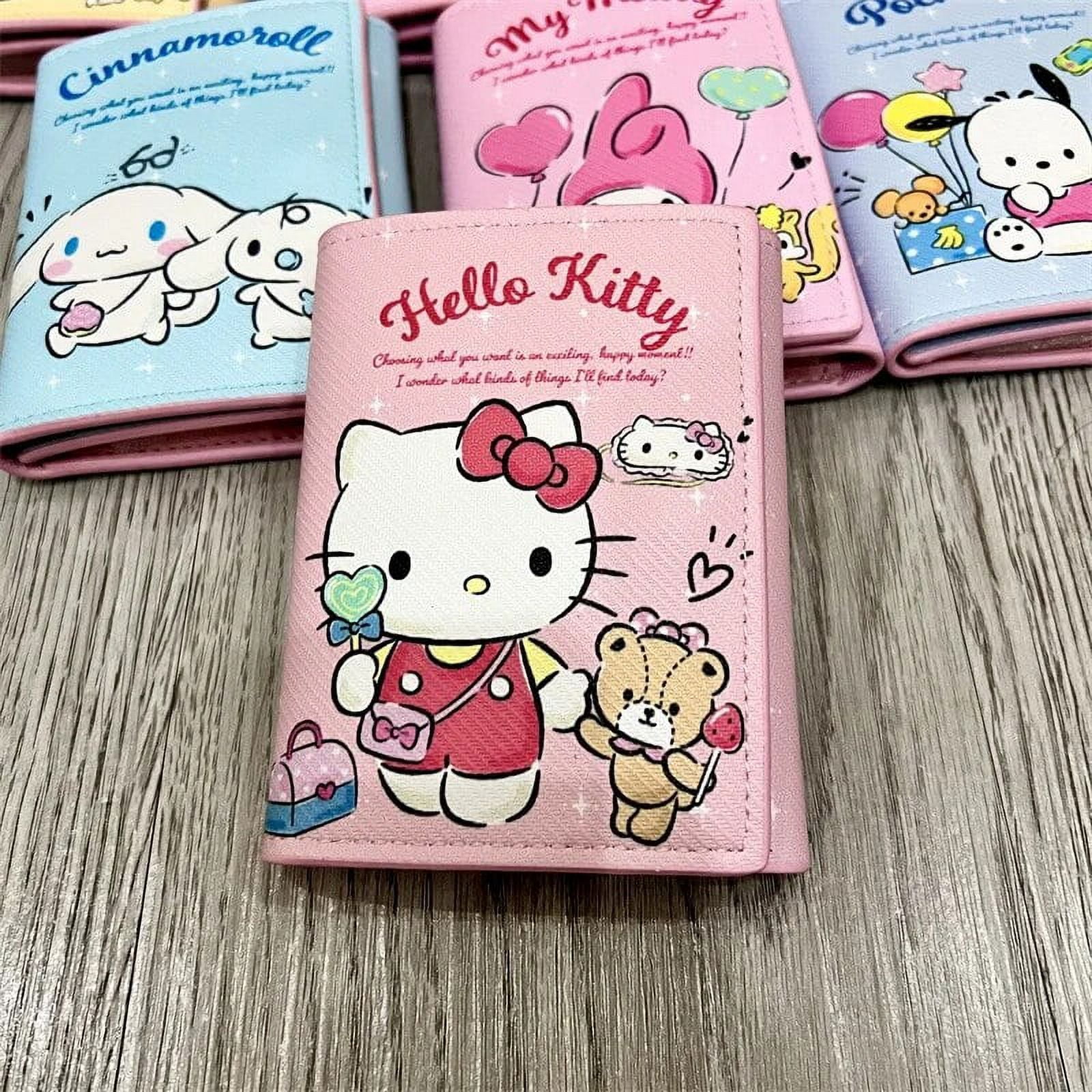 Hello Kitty Girl Wallet Sanrio Cinnamon Cartoon Peripheral Kids Student ...