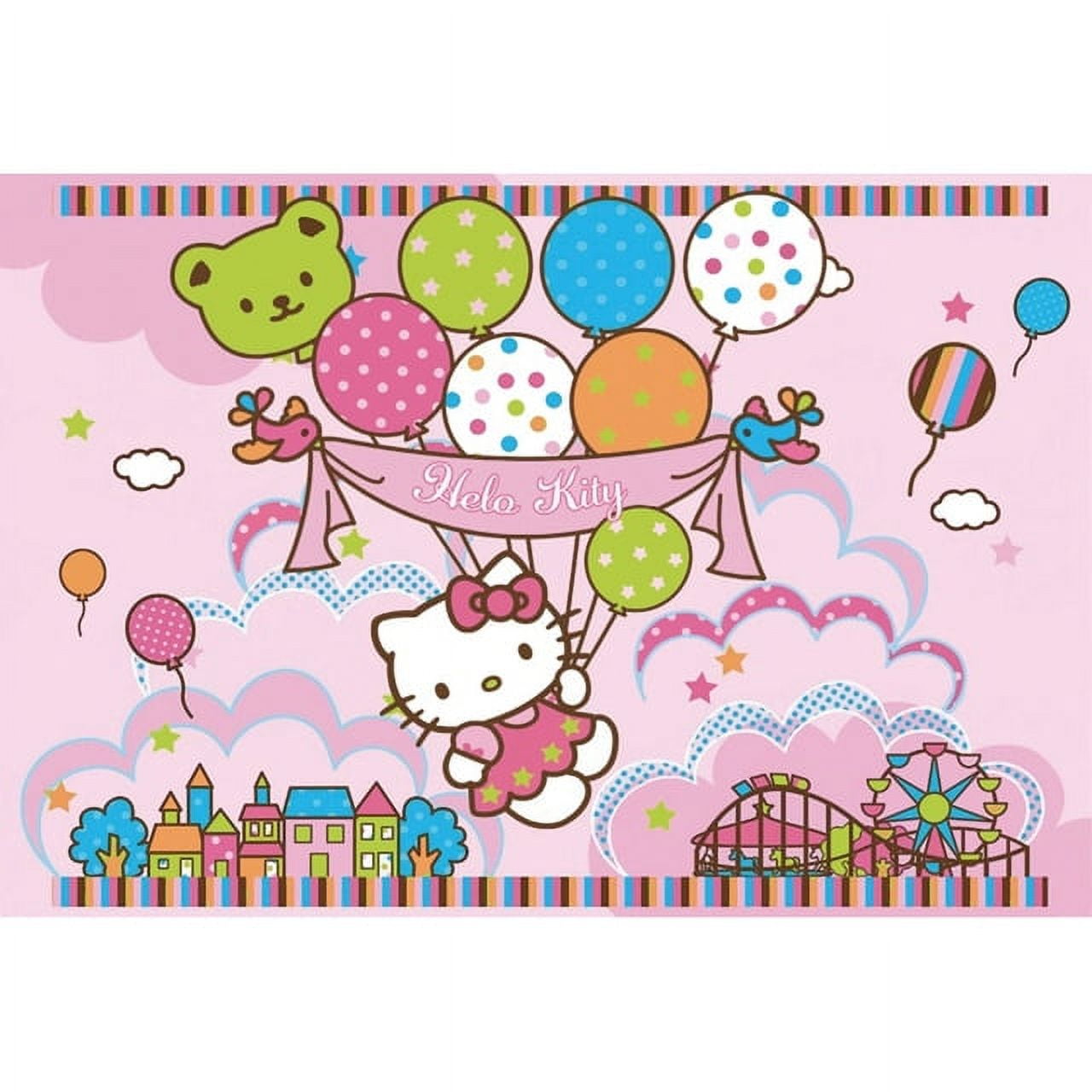 Hello Kitty Girl‘s 1st Birthday Backdrops for Photography Baby Shower ...