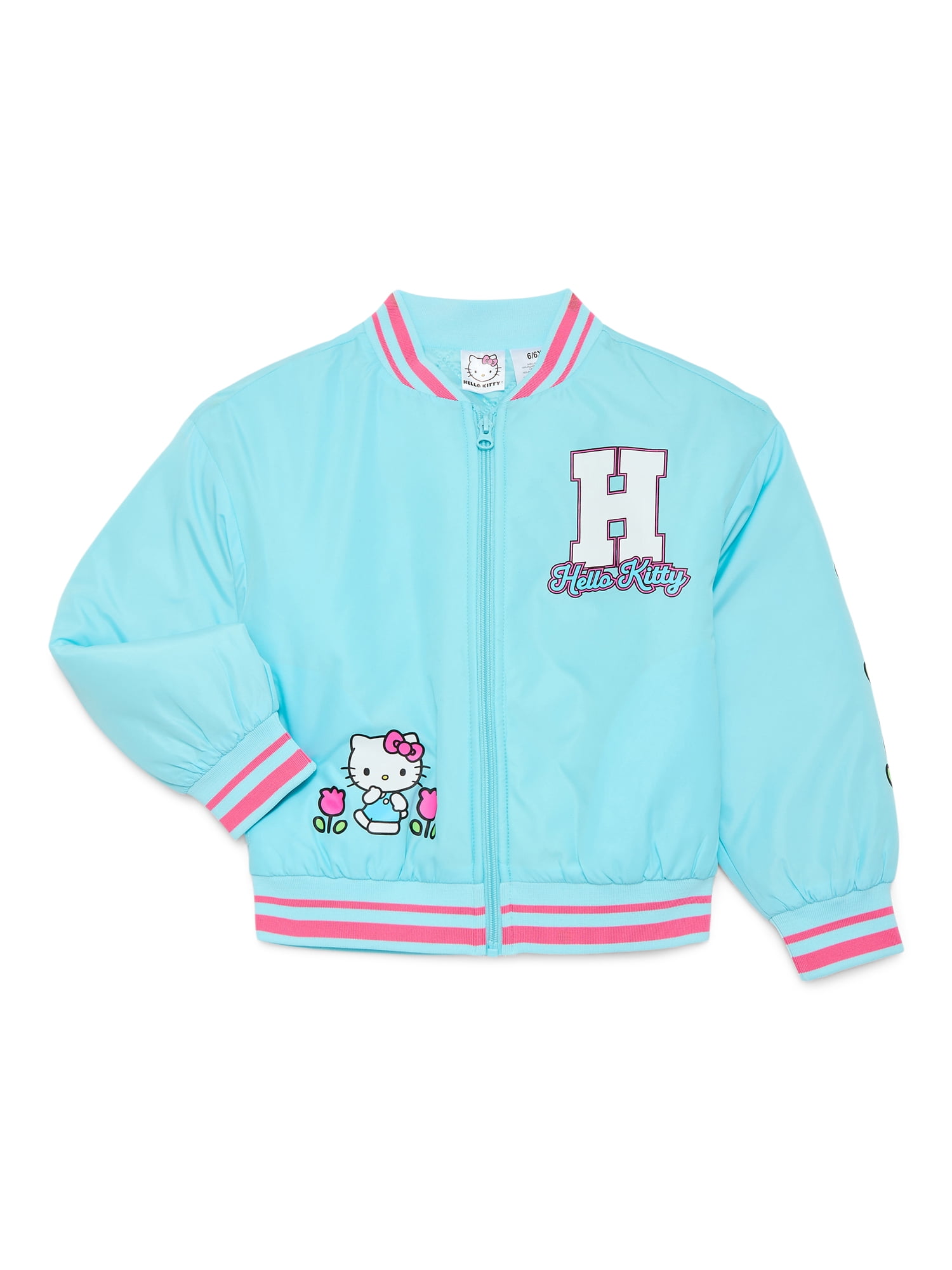 Hello Kitty Girls Bomber Jacket, Sizes XS-L - Walmart.com