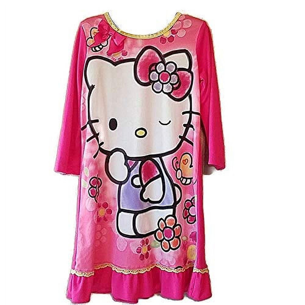 Hello Kitty Girl's Pink Satin Nightgown, Gown, Size XS 4/5 - Walmart.com