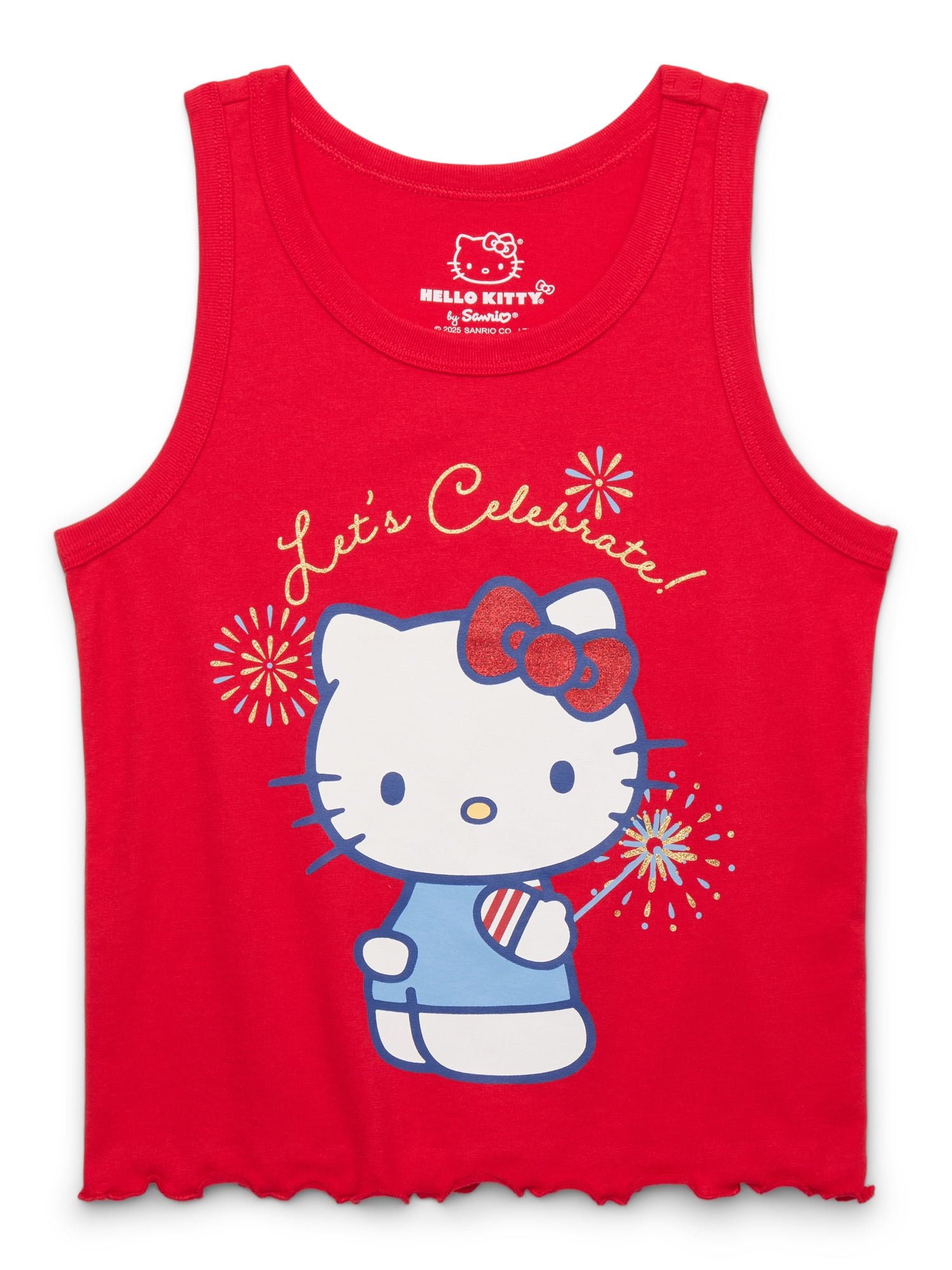 Hello Kitty Girls Americana Graphic Tank Top, Sizes 4-16 - Walmart.com