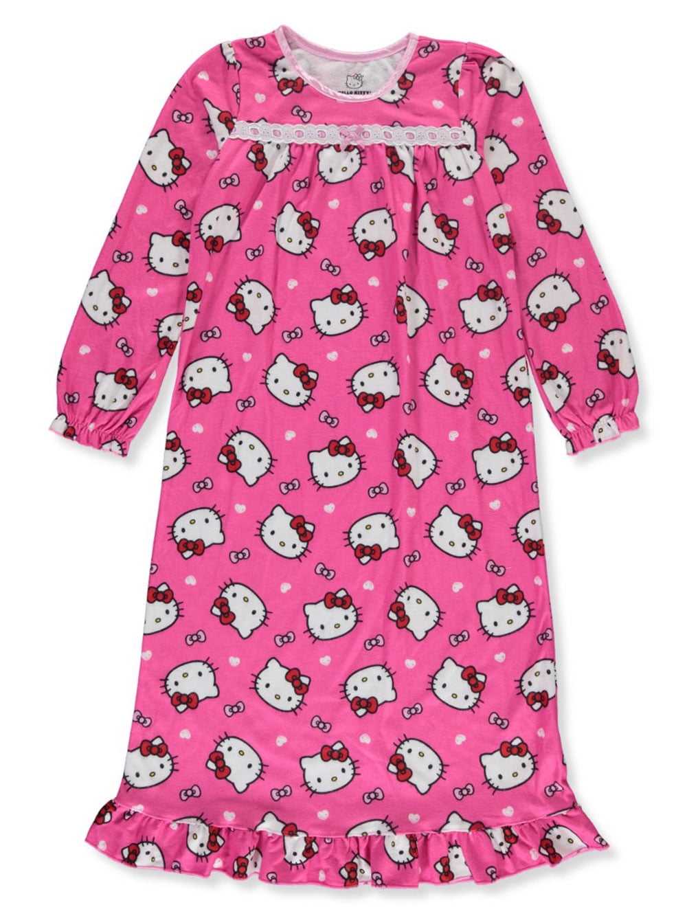 Hello Kitty Girls' Classic Night Gown - hot pink, 4 - 5 (Little Girls ...