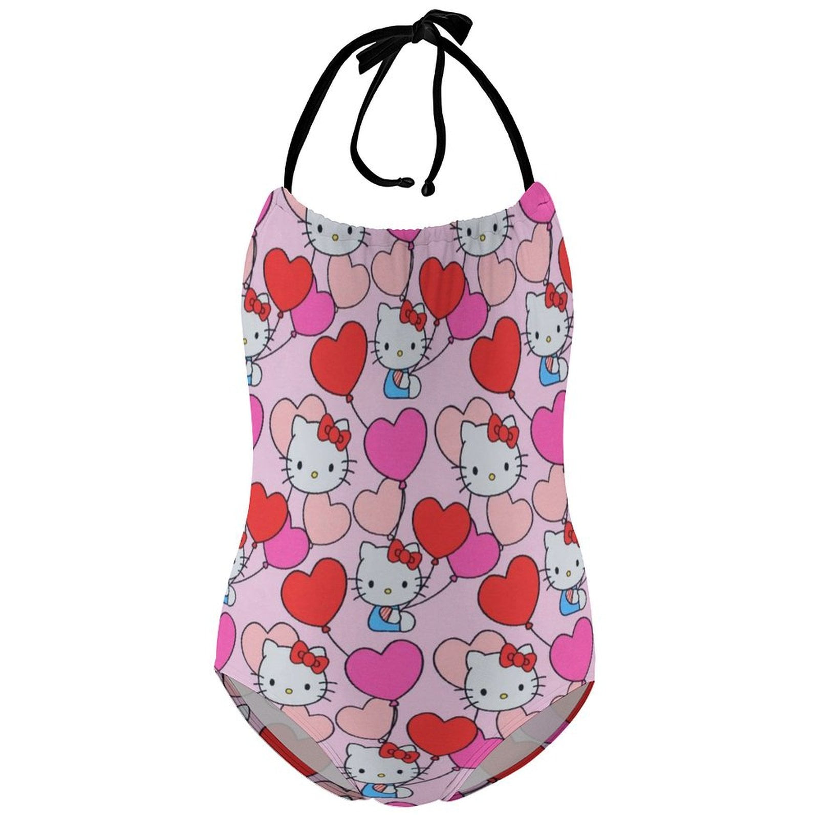 Hello Kitty Girls One Piece Swimsuit Quick Dry Swimwear Print Bathing ...