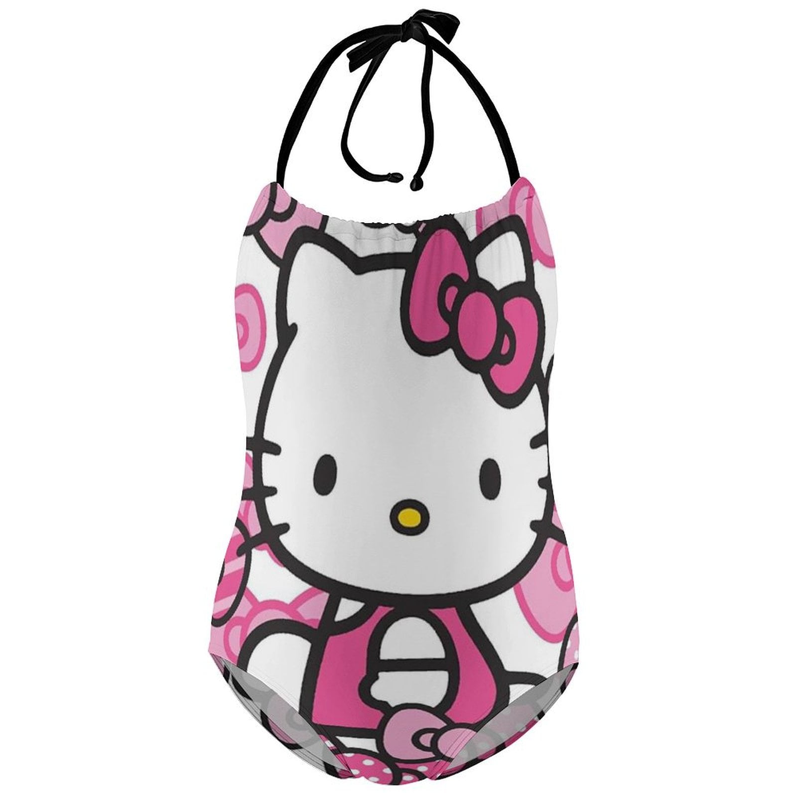 Hello Kitty Girls One Piece Swimsuit Quick Dry Swimwear Print Bathing ...