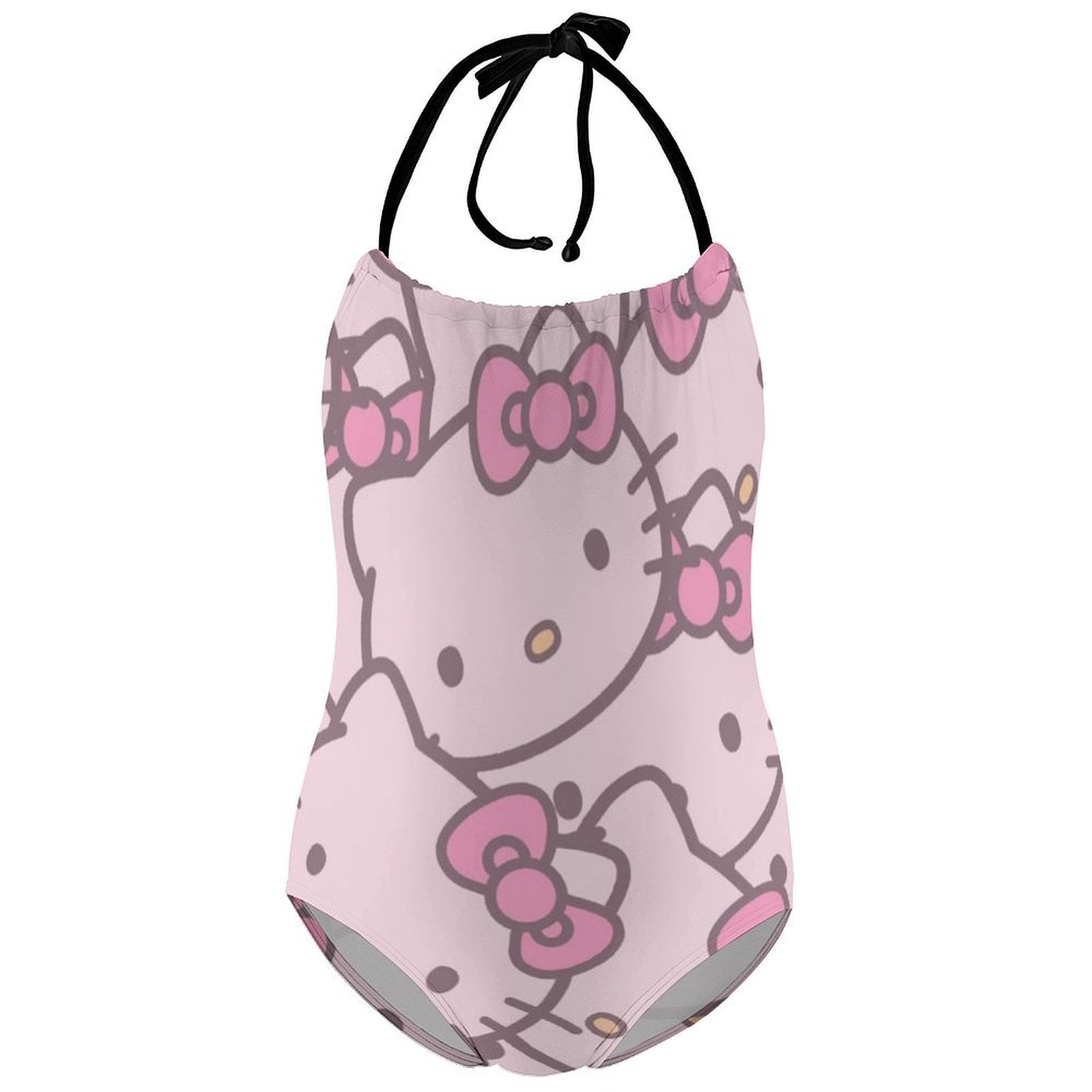 Hello Kitty Girls One Piece Swimsuit Quick Dry Swimwear Print Bathing ...