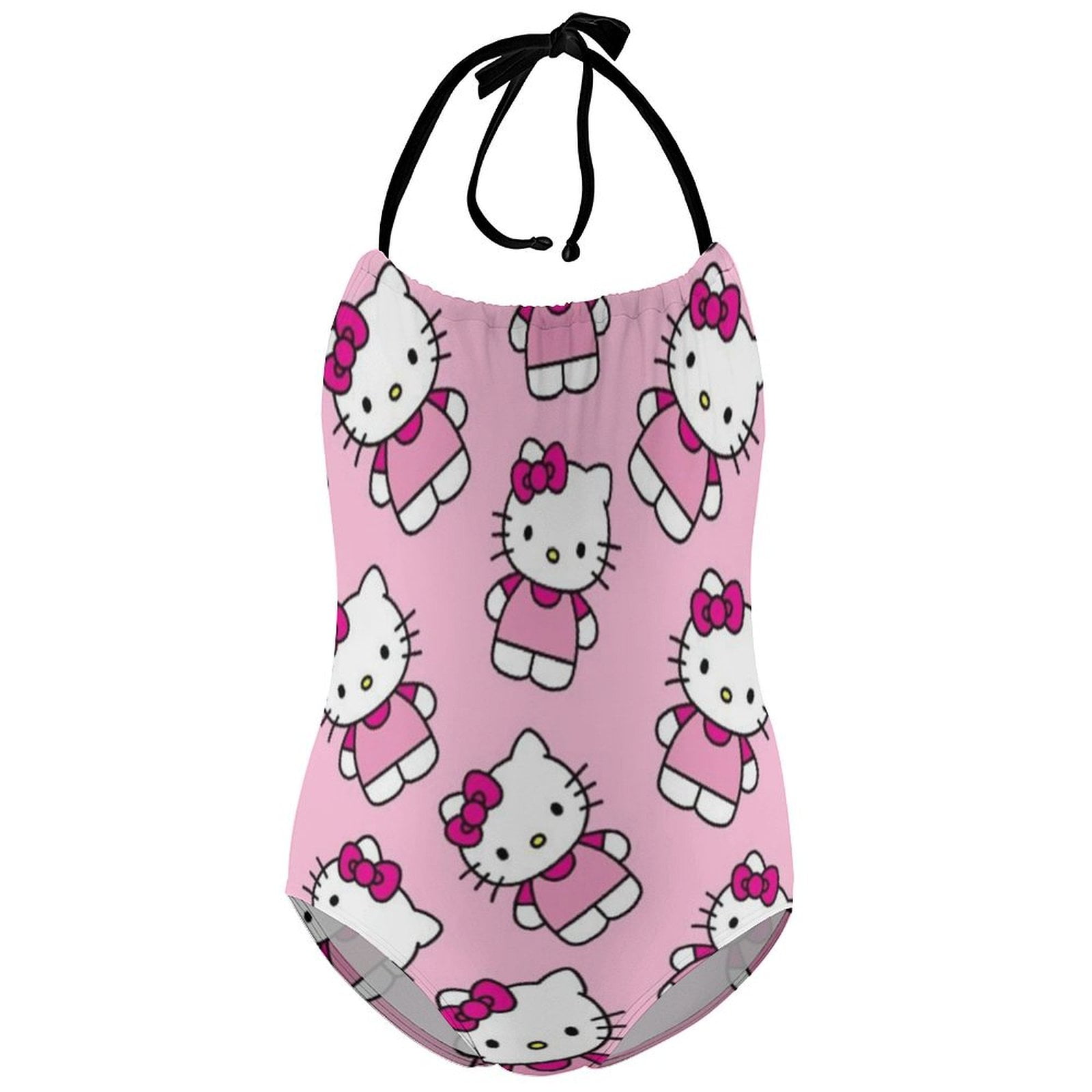 Hello Kitty Girls One Piece Swimsuit Quick Dry Swimwear Print Bathing ...