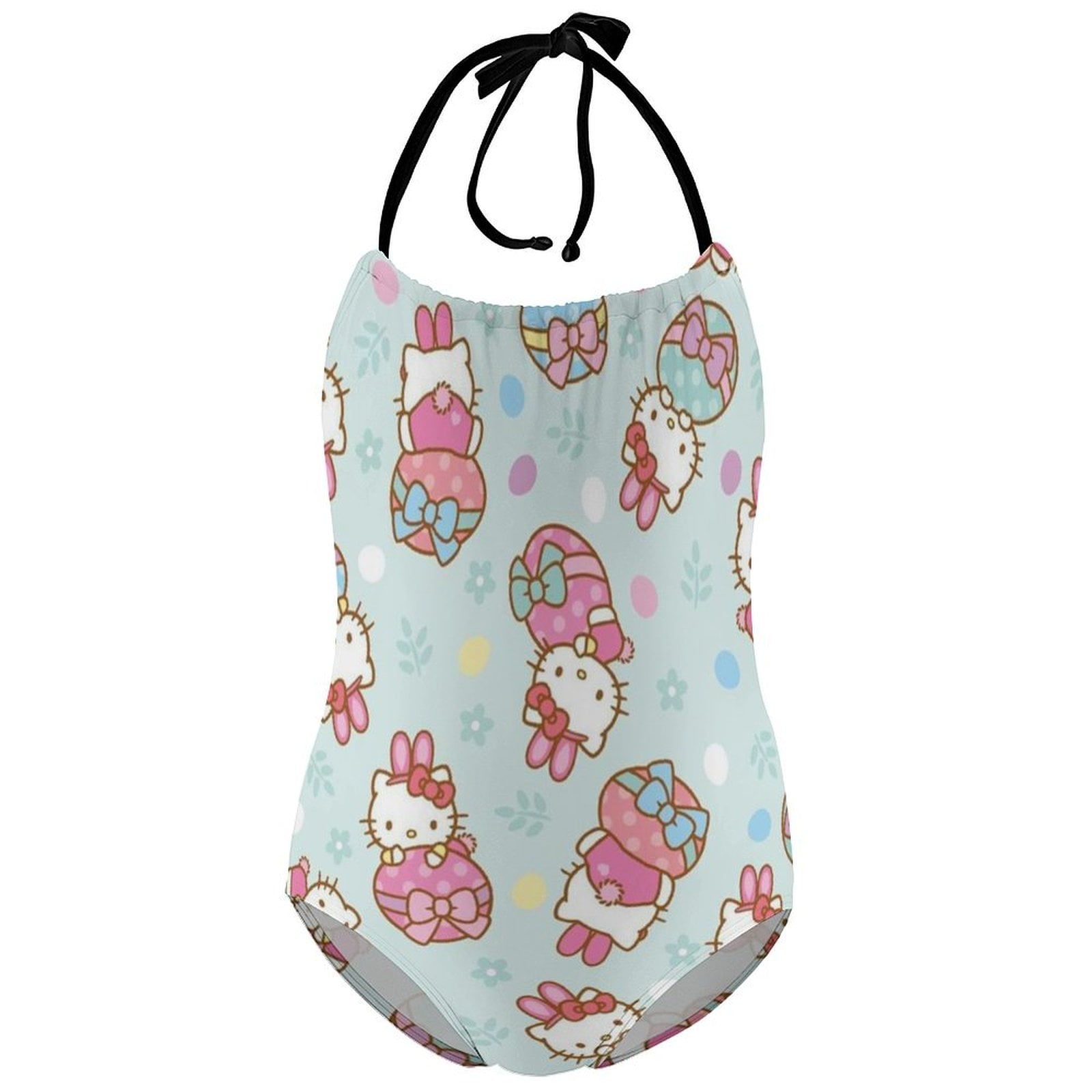 Hello Kitty Girls One Piece Swimsuit Quick Dry Swimwear Print Bathing ...