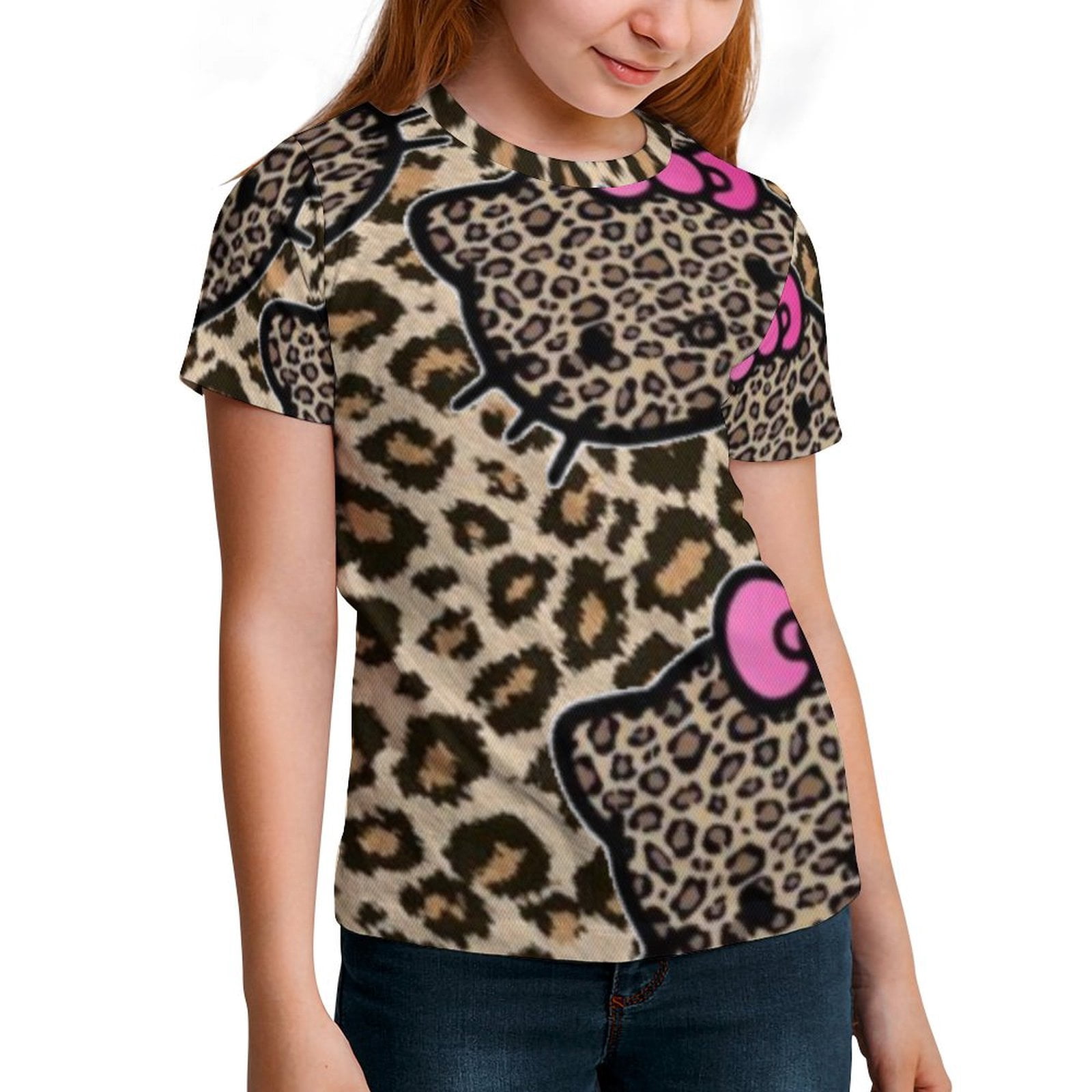 Hello Kitty Girls Short Sleeve T-Shirt 120CM - Walmart.com