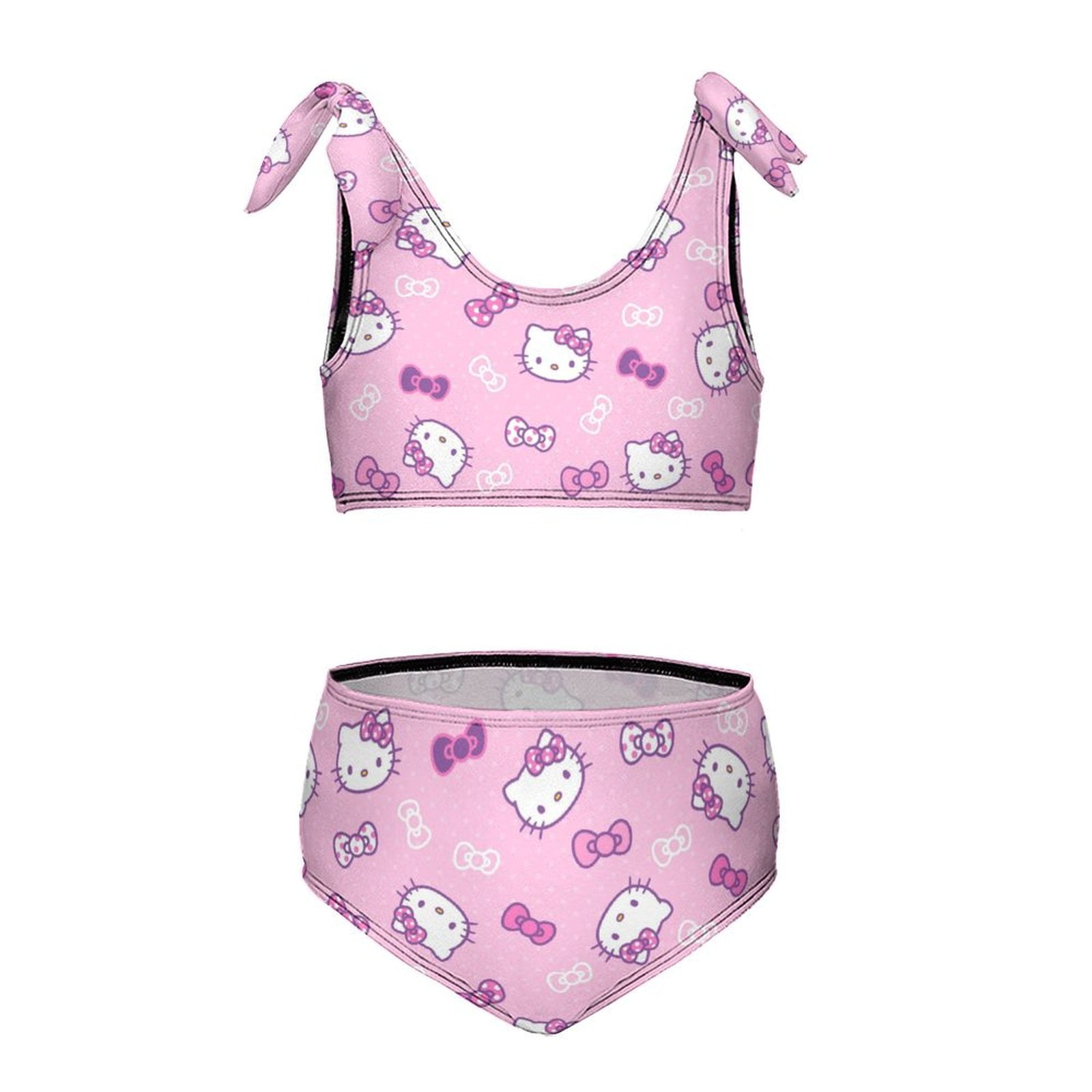 Hello Kitty Girls' Swimwear Beach Sport Bikini Bathing Suit 2 Piece ...