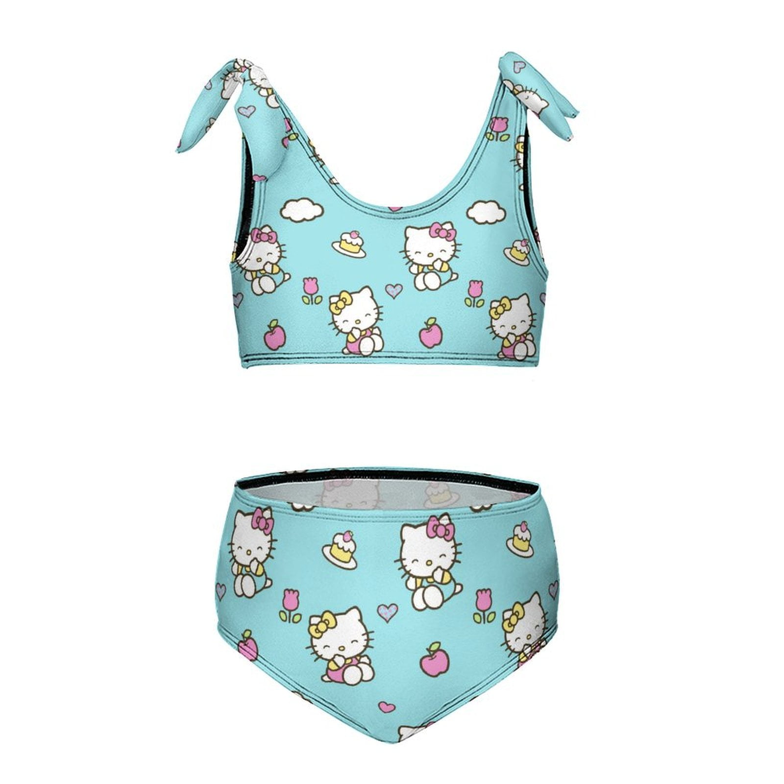 Hello Kitty Girls' Swimwear Beach Sport Bikini Bathing Suit 2 Piece ...