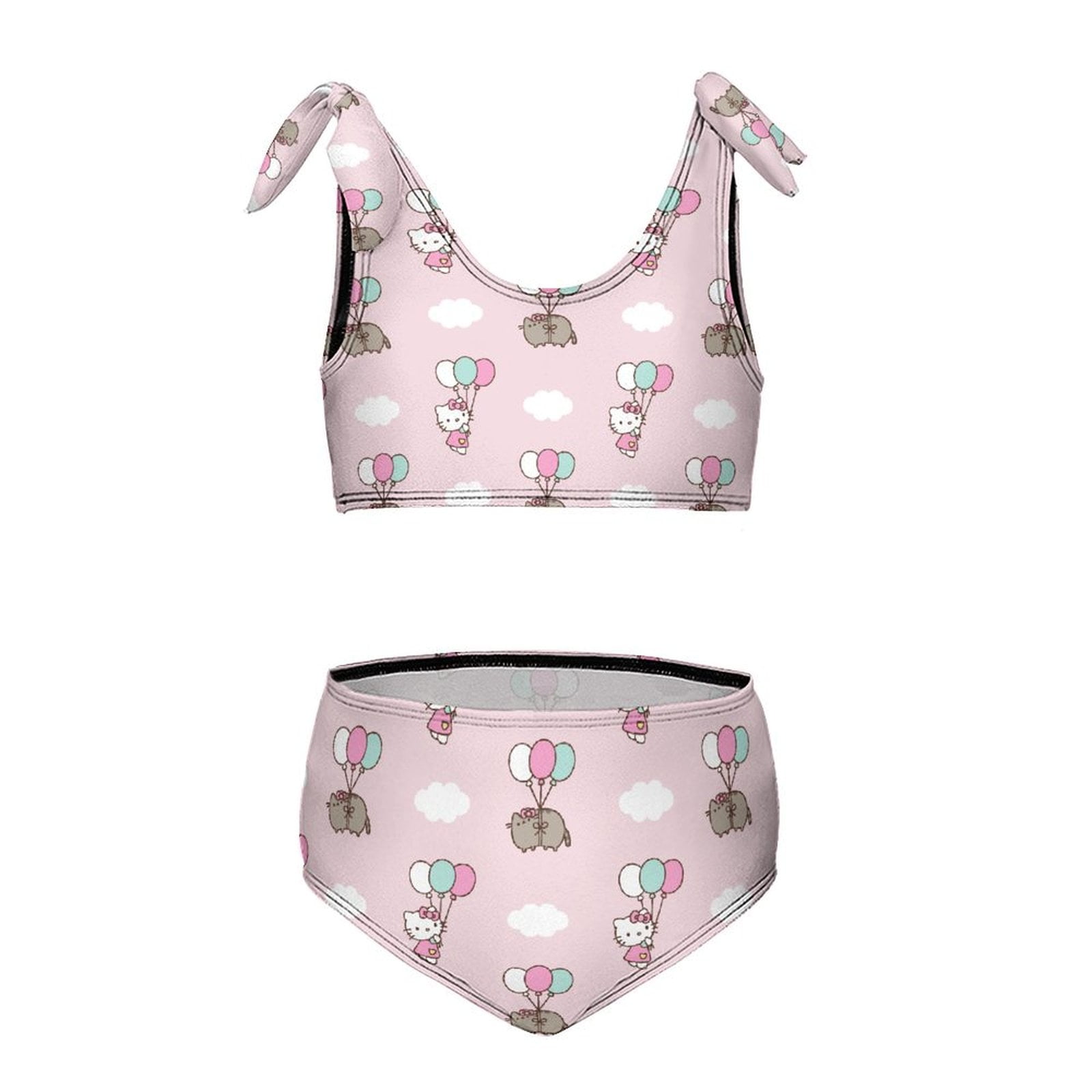 Hello Kitty Girls' Swimwear Beach Sport Bikini Bathing Suit 2 Piece ...