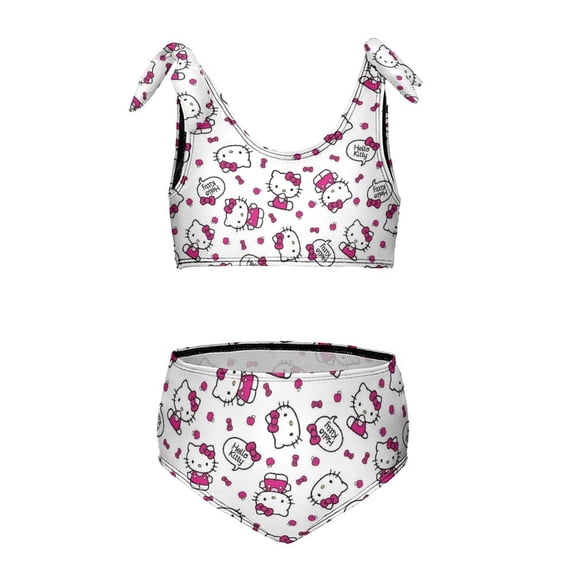 Hello Kitty Girls' Swimwear Beach Sport Bikini Bathing Suit 2 Piece ...