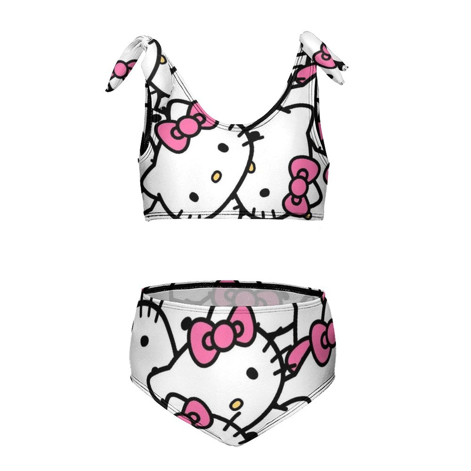 Hello Kitty Girls' Swimwear Beach Sport Bikini Bathing Suit 2 Piece ...