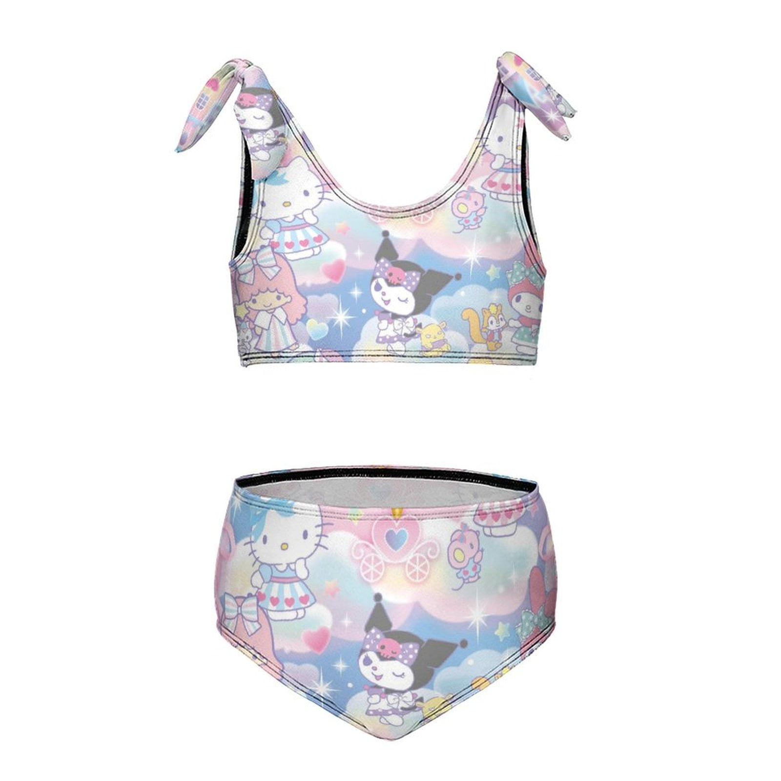 Hello Kitty Girls' Swimwear Beach Sport Bikini Bathing Suit 2 Piece ...