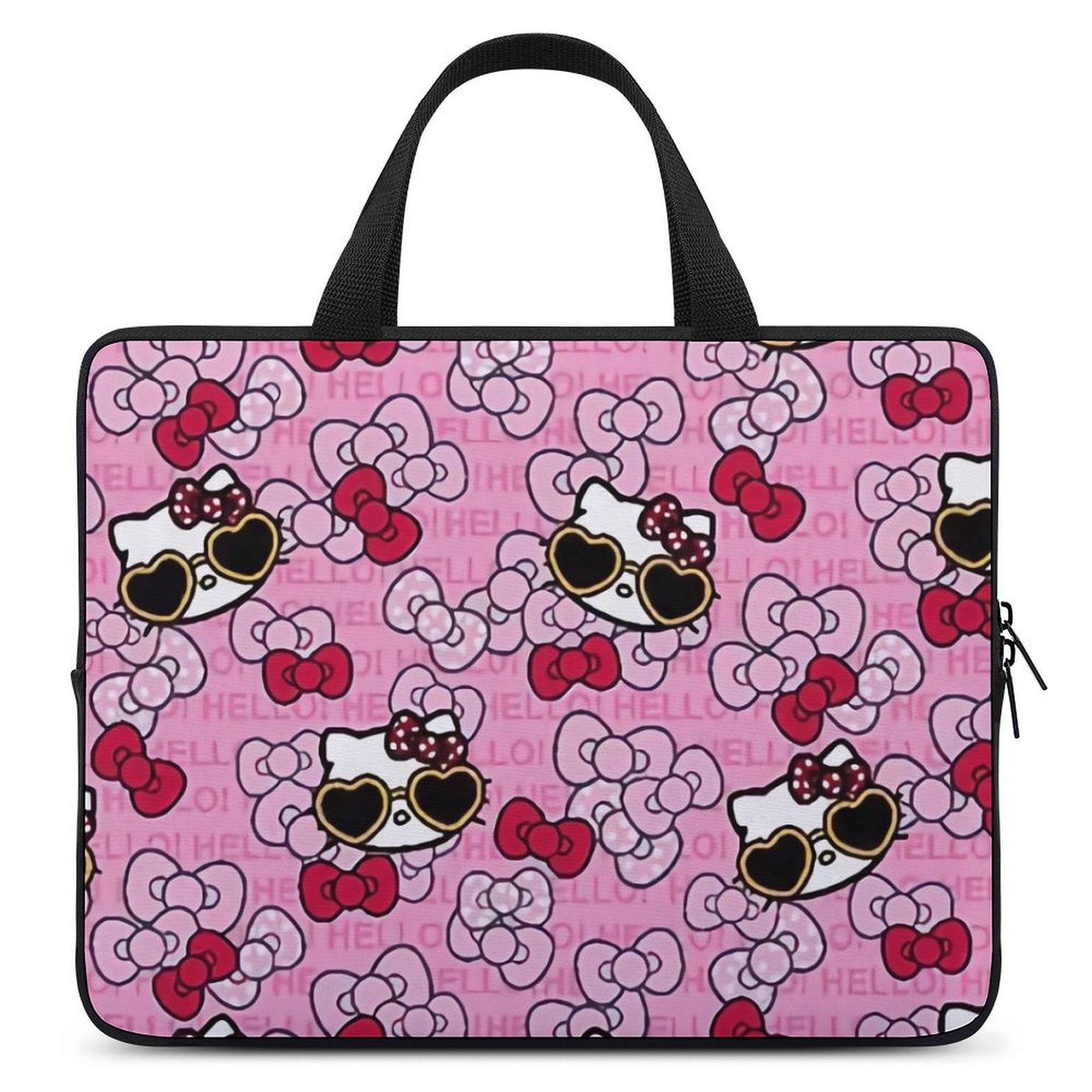 Hello Kitty with Glasses Laptop Bag,Laptop Tote Bag for Women Men 13 ...