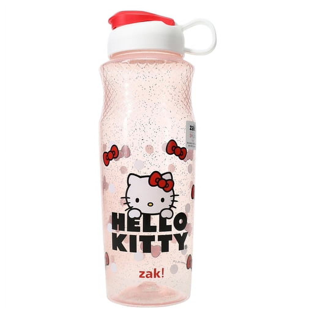 Hello Kitty Glitter Water Bottle 30oz - Pink - Zak - Walmart.com