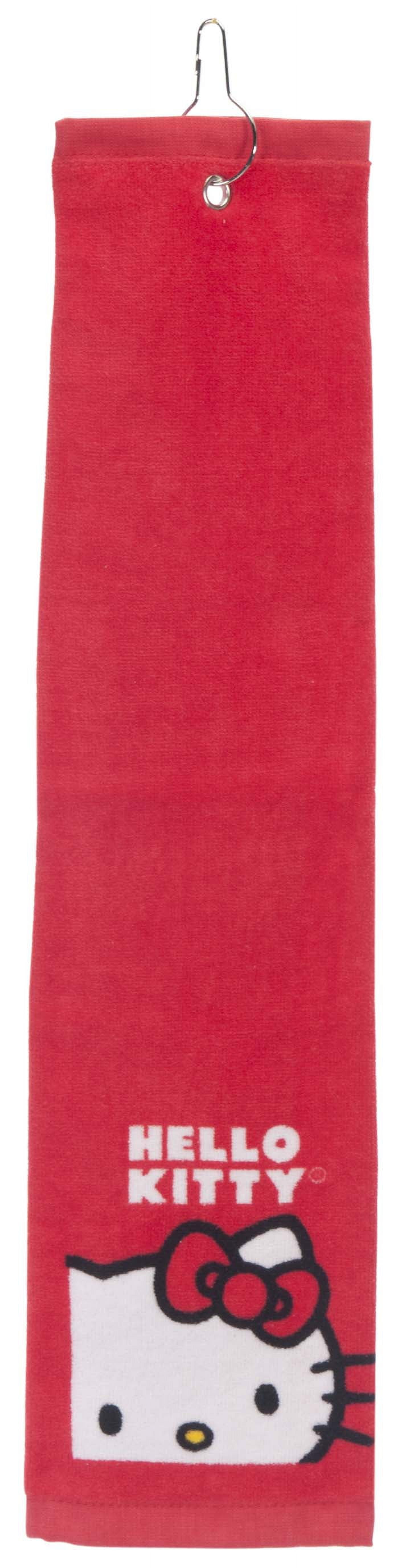 Hello Kitty Tri-Fold Towel-Color:Red - Walmart.com