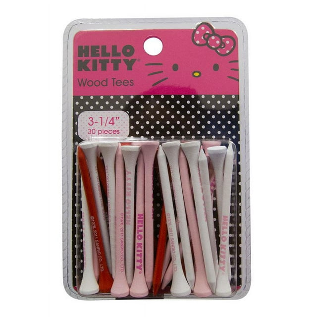Hello Kitty Golf Wood Tee 3-1/4 "30 pcs - Walmart.com