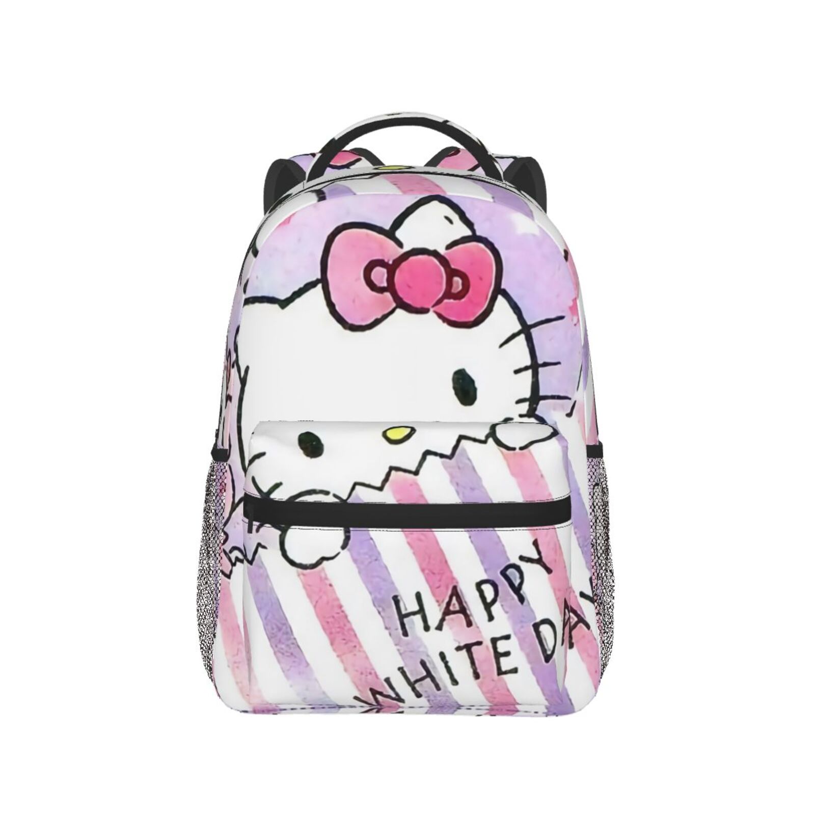 Hello Kitty HAPPY WHITE DAY Backpack,Polyester Travel Backpack for ...