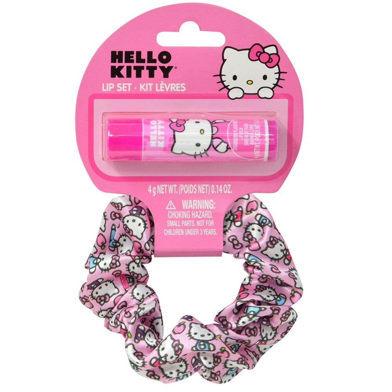 Hello Kitty - Hair Scrunchy with Lip Balm - Walmart.com