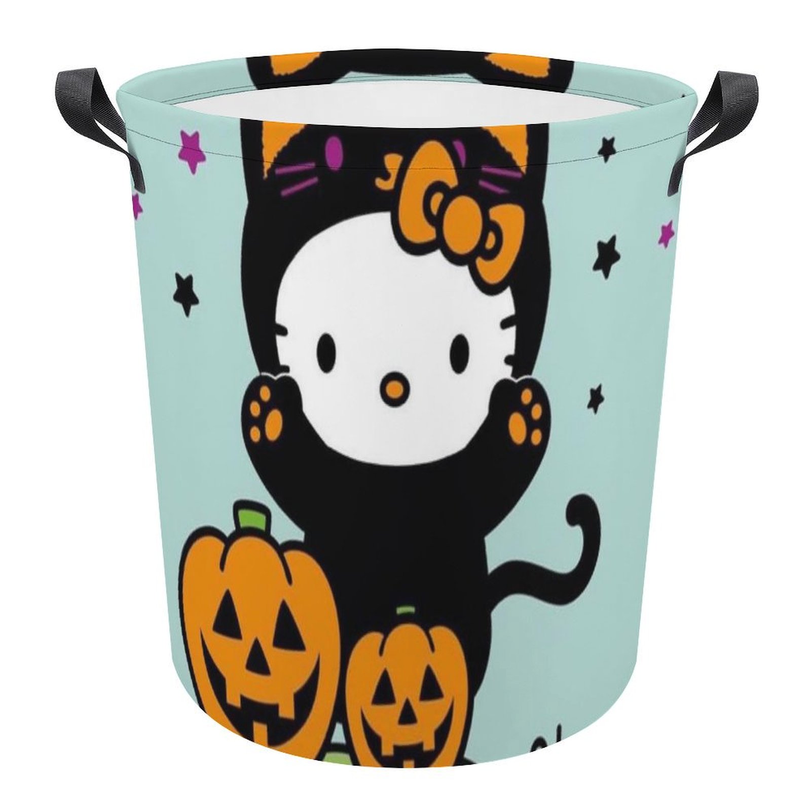 Hello Kitty Halloween Cartoon Kid Boys Girls Laundry Hamper,Waterproof ...