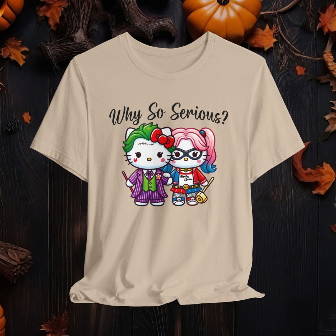 Hello Kitty Halloween Cosplay Joker and Harley Quinn T-Shirt, Hello ...
