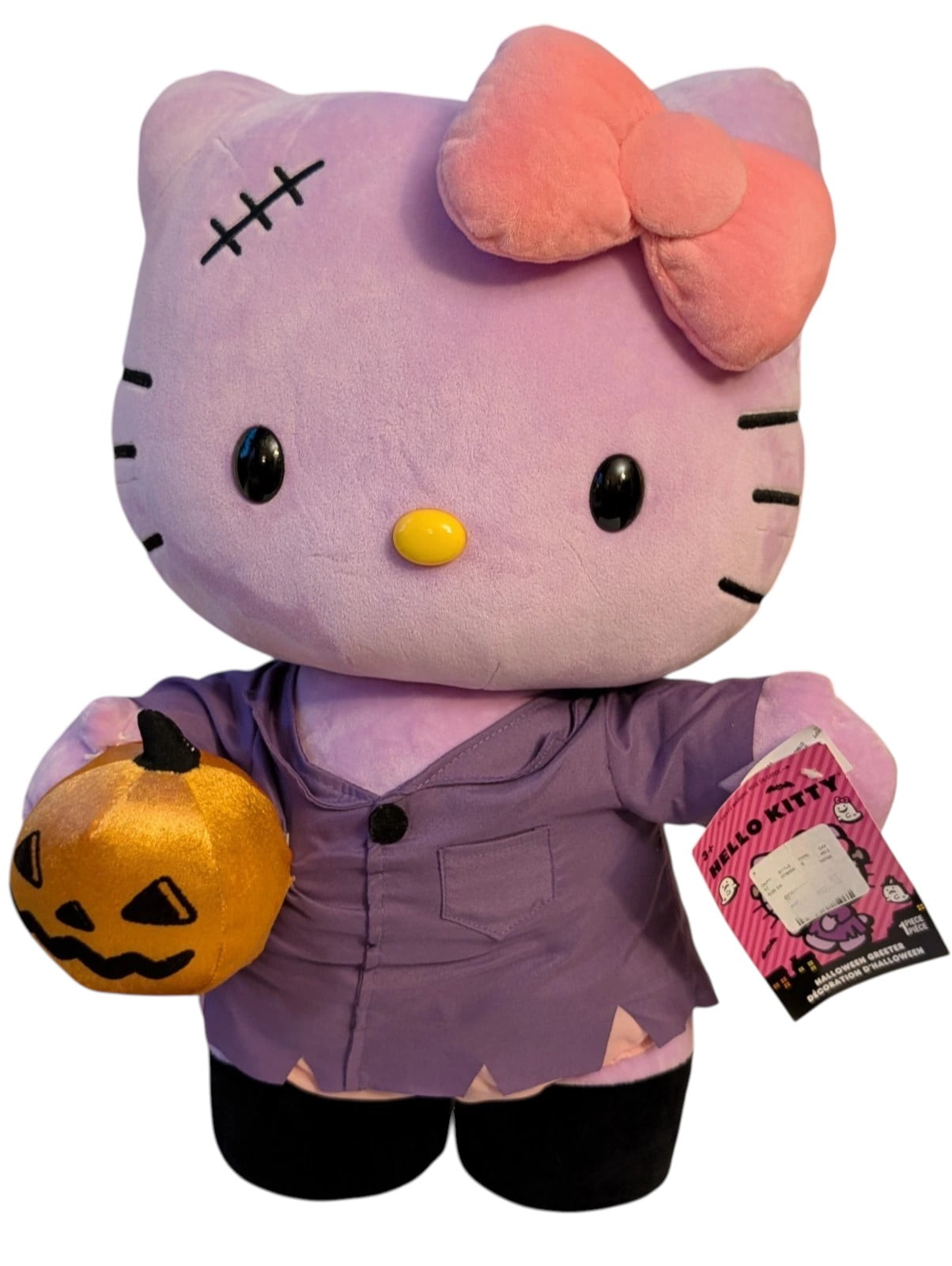 Hello Kitty Halloween Frankenstein Greeter Purple BIG Pumpkin Viral ...