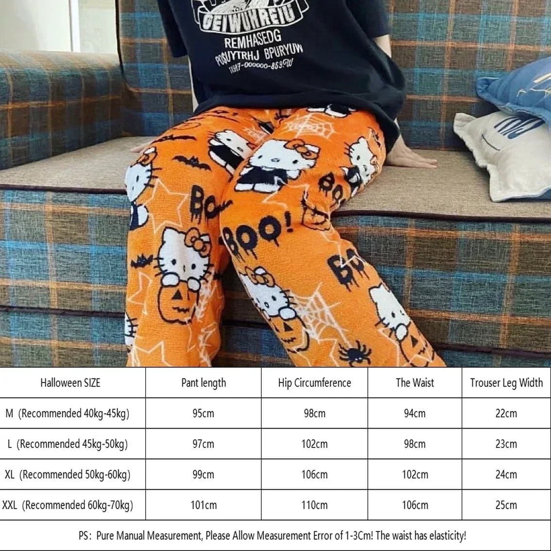 Hello Kitty Halloween Series Pajamas Flannel Cartoon Sanrio Series ...