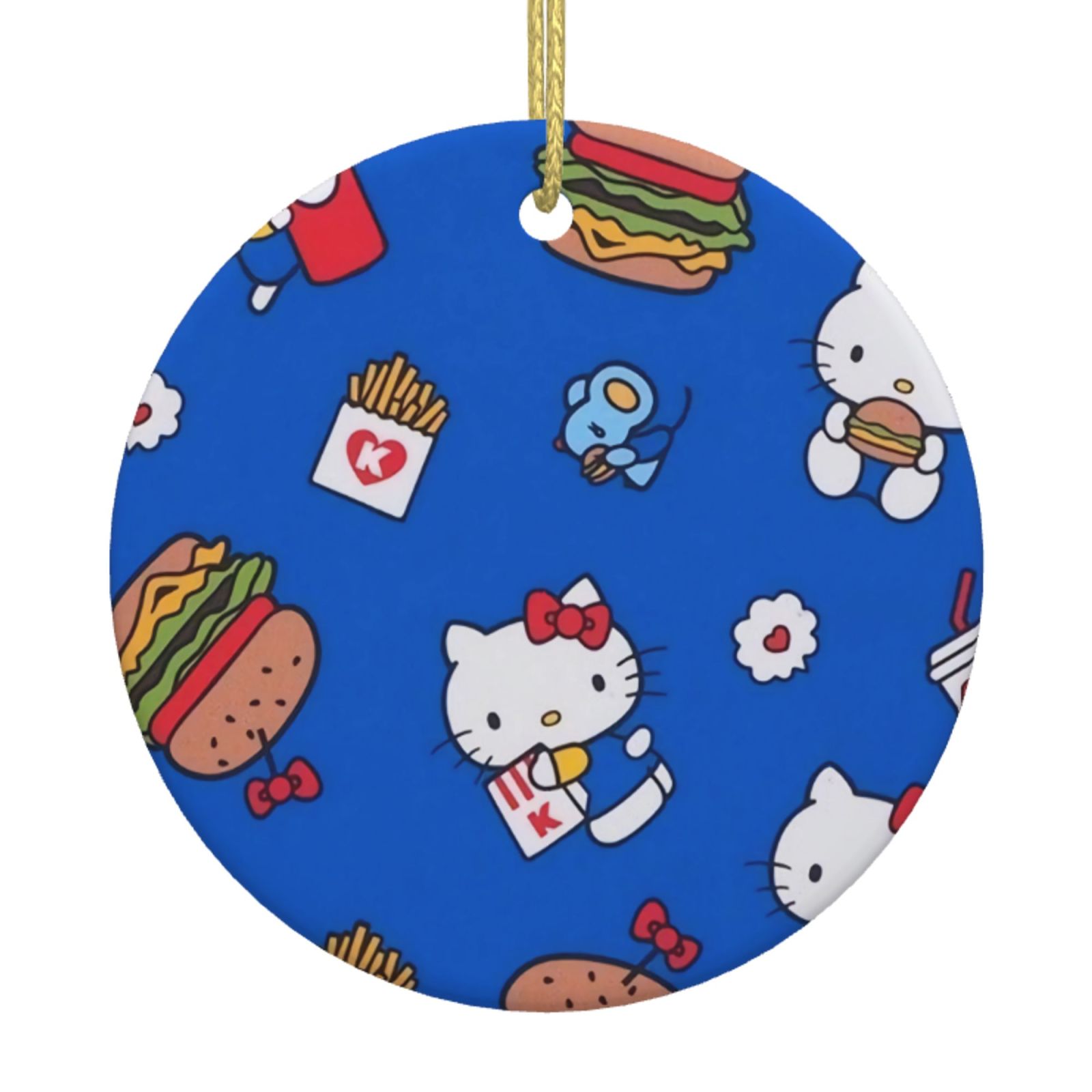 Hello-Kitty Hamburger French Fries Coke Christmas Ornament 2026 ...