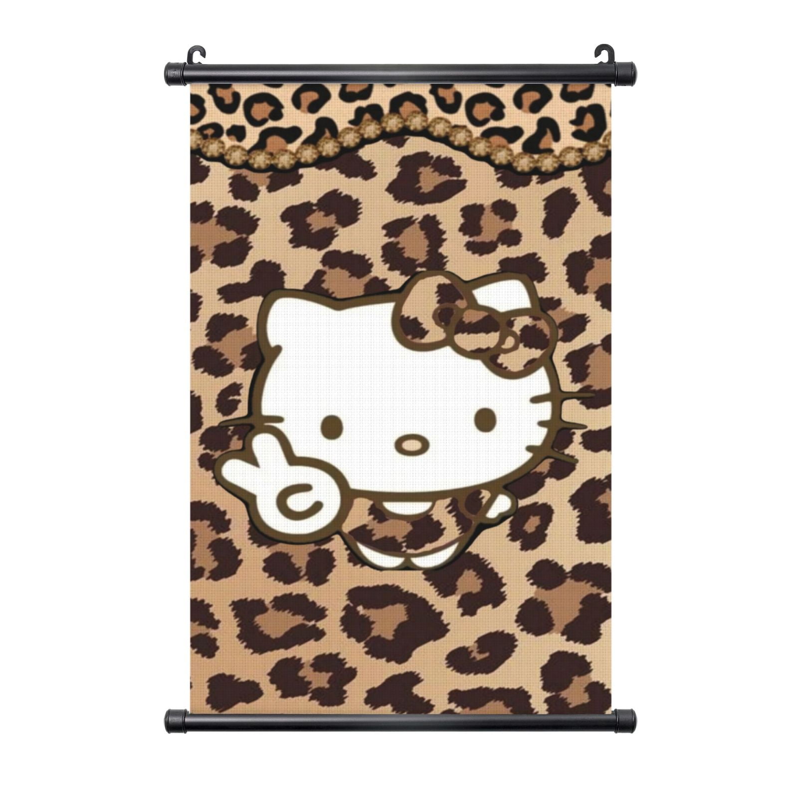 Hello Kitty Hanging Poster Plastic Shaft Canvas Wall Hanging Banner ...