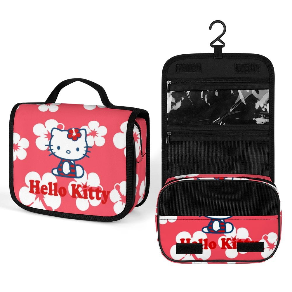 Hello Kitty Hanging Travel Toiletry Bag Makeup Cosmetic Bag Organizer ...