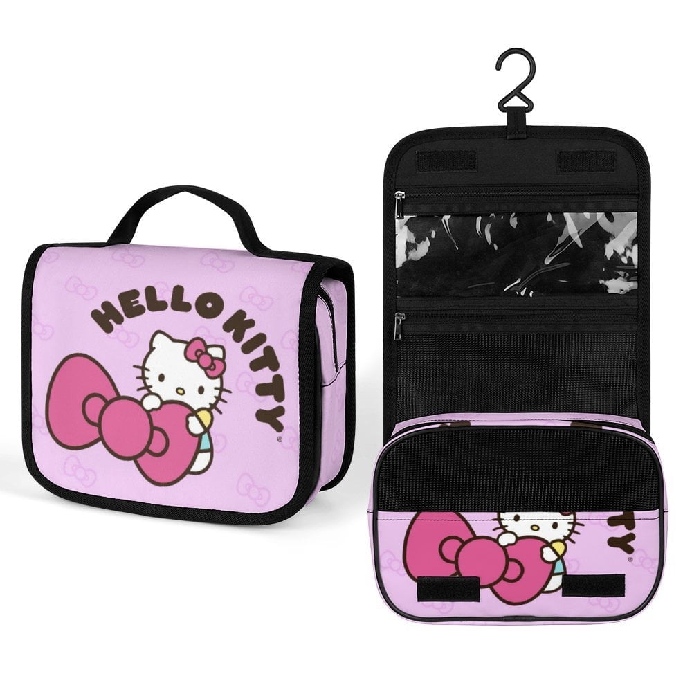 Hello Kitty Hanging Travel Toiletry Bag Makeup Cosmetic Bag Organizer ...